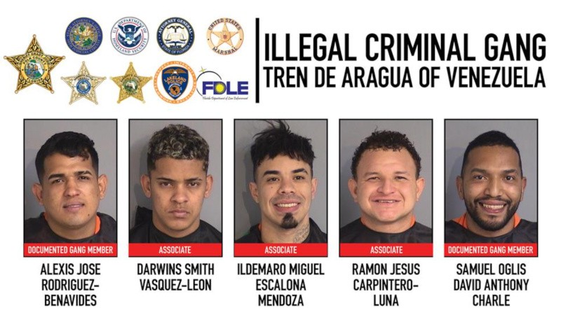 Tren de Aragua Gang Members Arrested Amid Florida Crime Spree