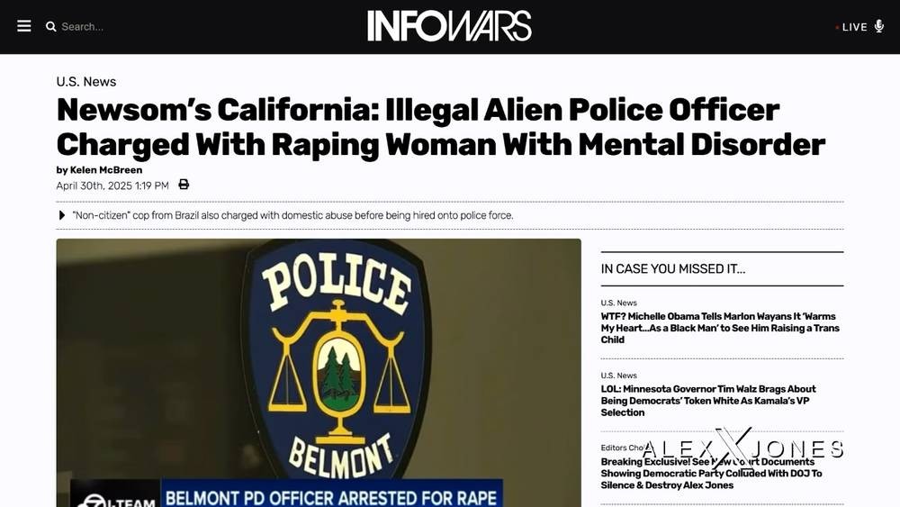 Newsom’s California Insanity: Illegal Alien Police Officer Charged With ...