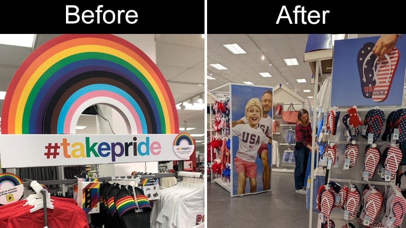 Target Kicks Off Pride Month with Patriotic USA Displays!