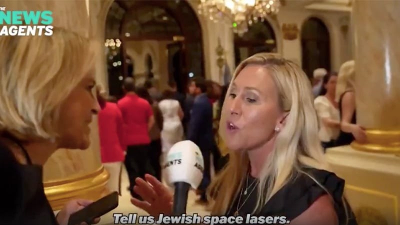Watch: Rep. MTG Tells British Reporter to ‘F*** Off’ Live on Air