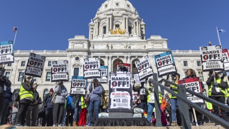 HANDS OFF! Protesters Gather for Rallies Organized by Soros-backed ...