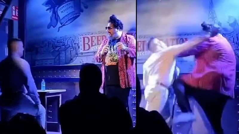 Watch: Angry Dad Climbs Stage, SLAPS Comedian Who Made Pedophilic ...