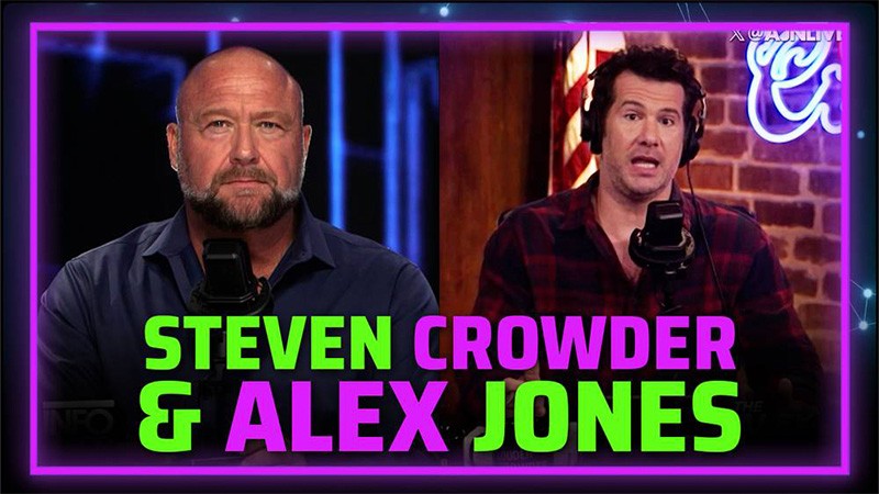 Steven Crowder Joins Alex Jones to Discuss The Latest 2024 Election ...