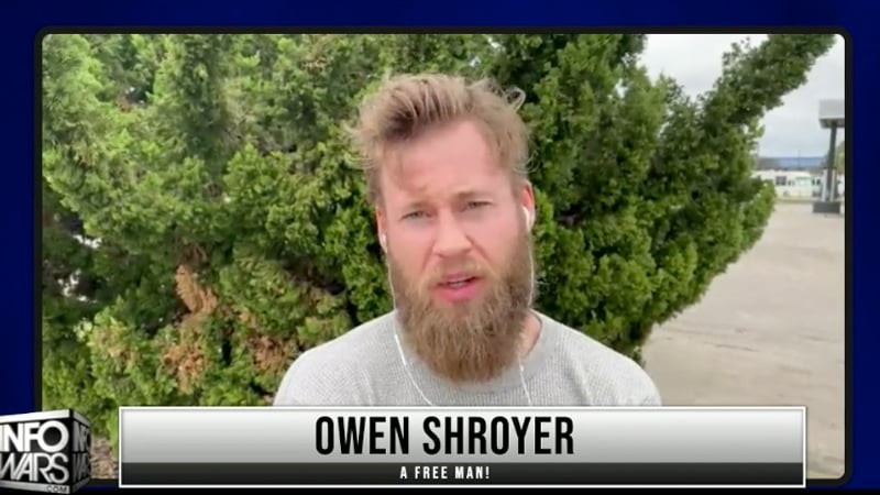 Watch: Infowars Host Owen Shroyer Gives Thanks to God, Supporters ...