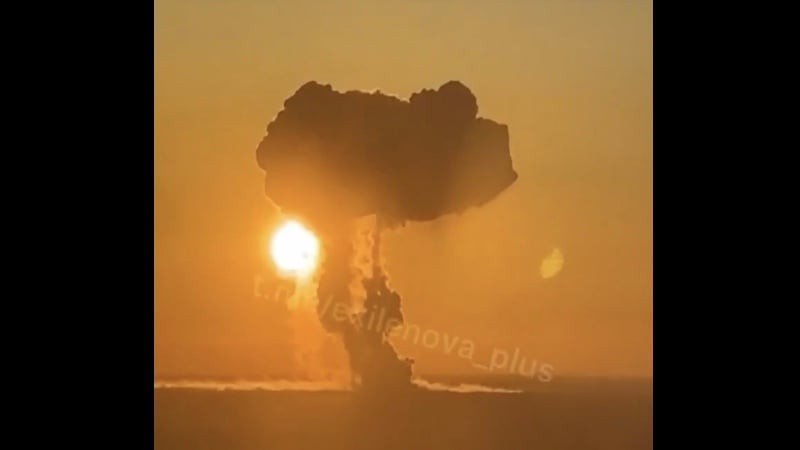 BREAKING: Massive Explosion at Russian Nuclear Bomb Base Following ...