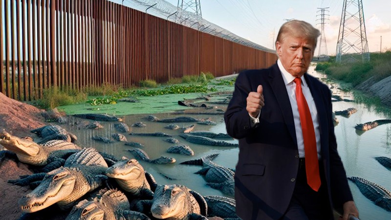Democrat Warns Trump Will Secure Border With Alligator Moats, Bombing ...