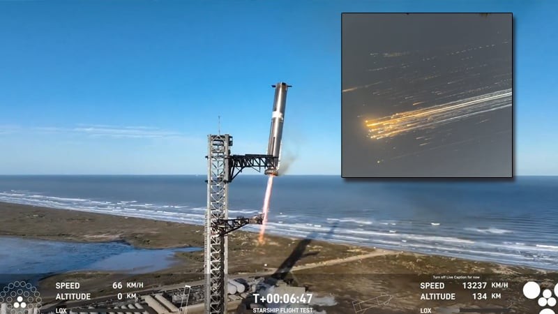 Incredible: SpaceX Catches Rocket Booster Mid-Air During Test Flight ...