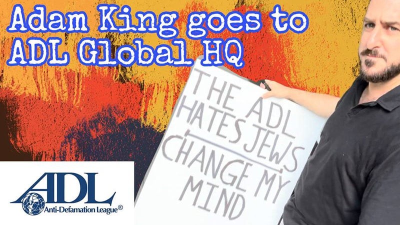 HOT HOT HOT – Adam King Goes to ADL Global Headquarters to Protest
