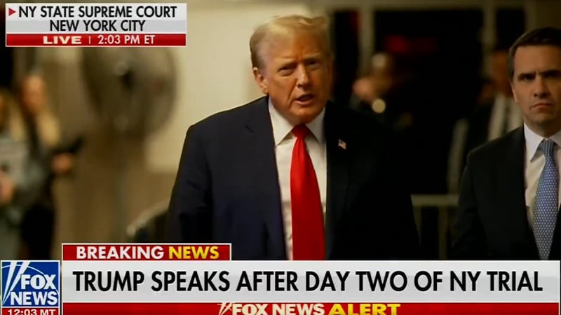 Trump At NYC Sham Trial: Gag Order Totally Unconstitutional, I’m Restricted